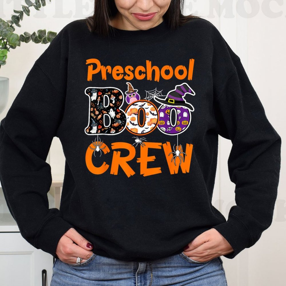 Preschool Boo Crew Teacher Student Halloween 2023 Swe… - Gem